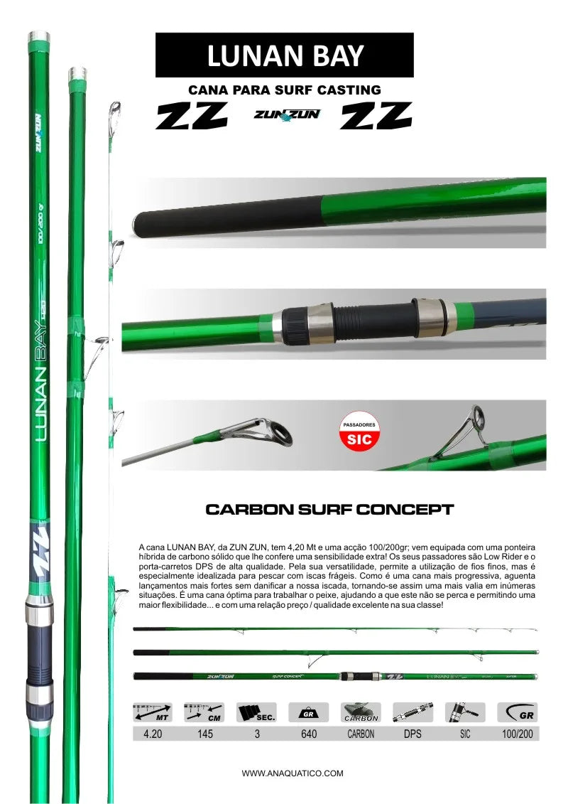 Zun Zun Lunan Bay 4.2m C.W. 100gr-200gr – Hobbymania CY